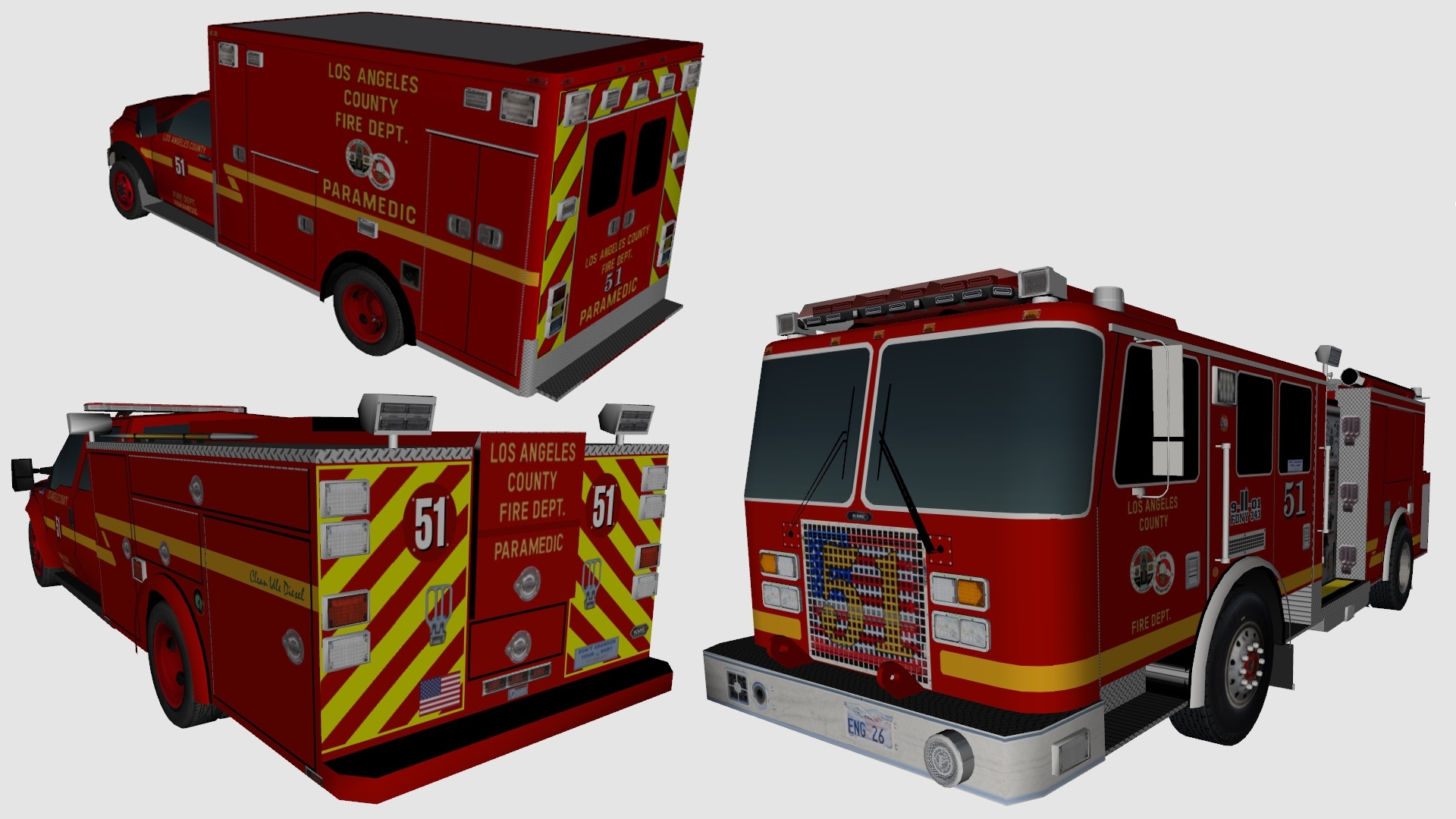 L A Mod Units Upgrade Sub mod 3 0 Fire Police Ambulance OLD DOWNLOAD